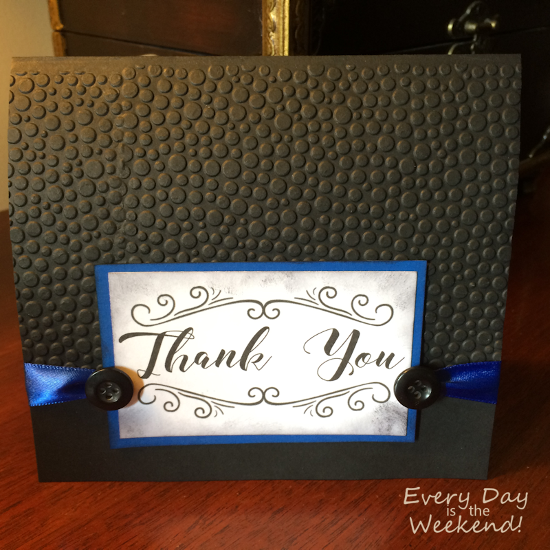 Handcrafted Thank You Card for Law Enforcement | Every Day Is The Weekend