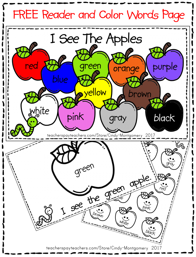 Using Color Words Emergent Readers to Teach Reading | Every Day Is The ...