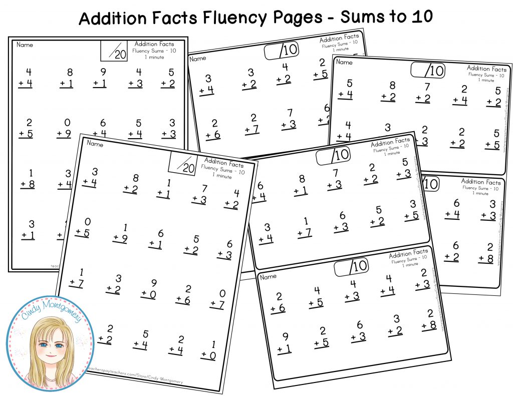 Addition Fact Fluency 0-10 | Every Day Is The Weekend
