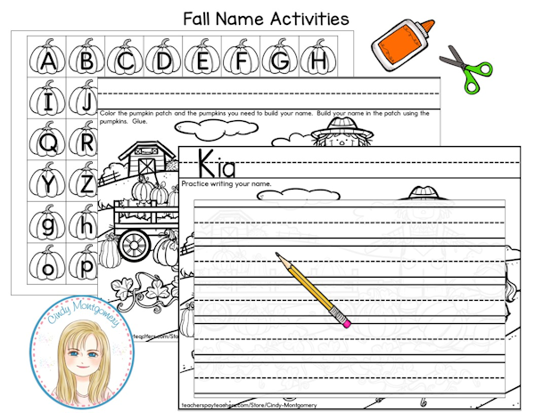 Fall Kindergarten and First Grade Activities | Every Day Is The Weekend
