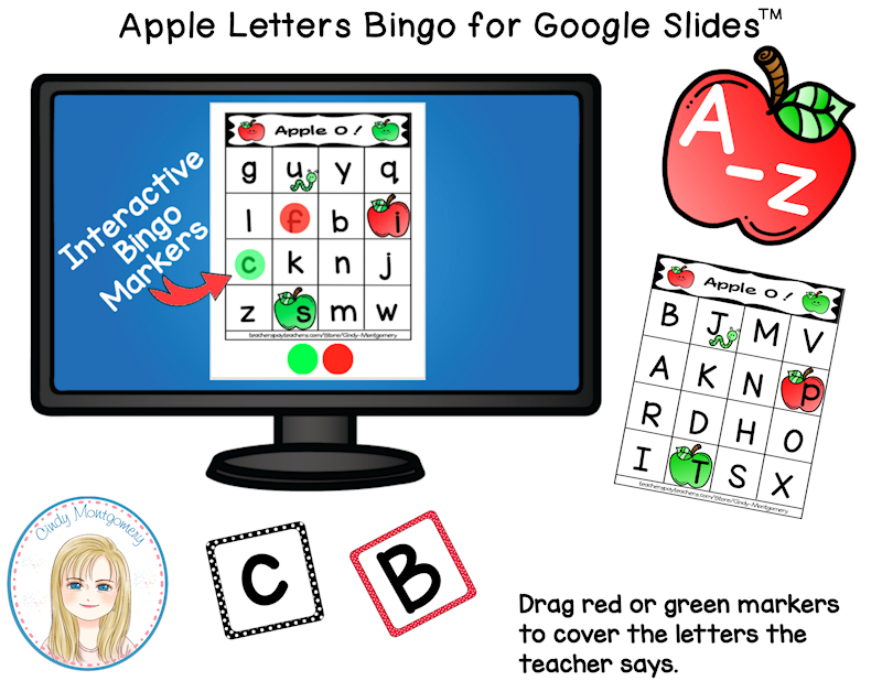 Interactive Letters Bingo Game for Google Slides | Every Day Is The Weekend