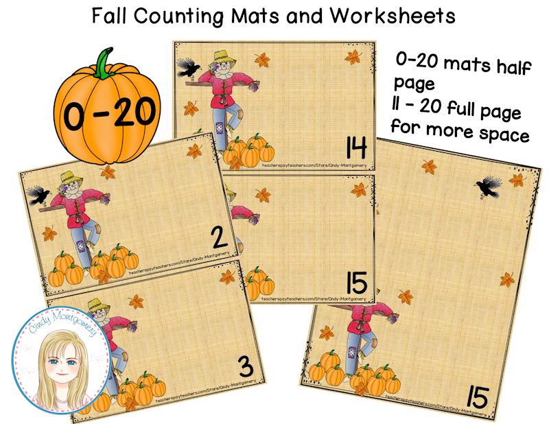 Fall Counting Mats 0 - 20 | Every Day Is The Weekend