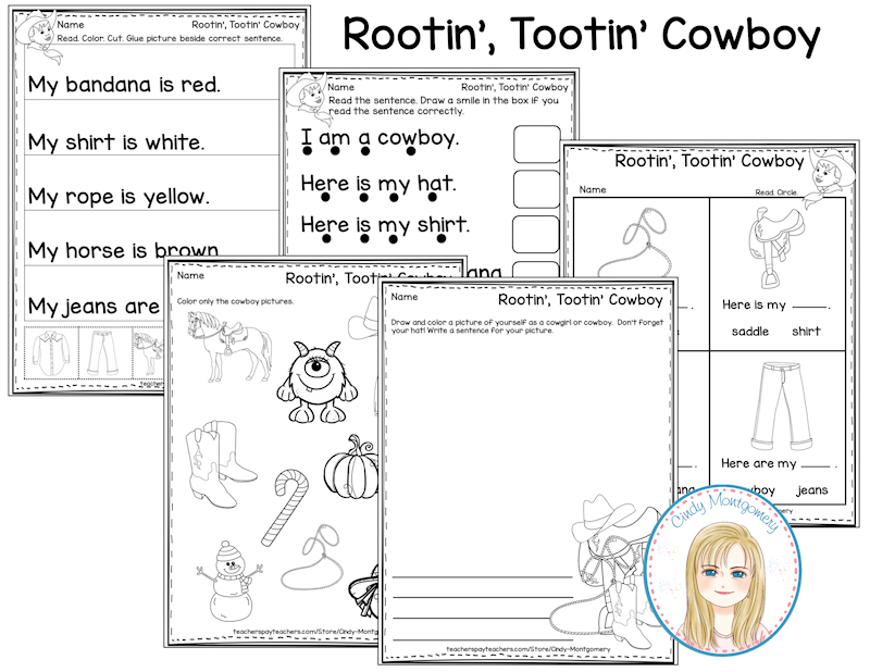 Cowboy Theme Activities for Kindergarten and First Grade | Every Day Is ...