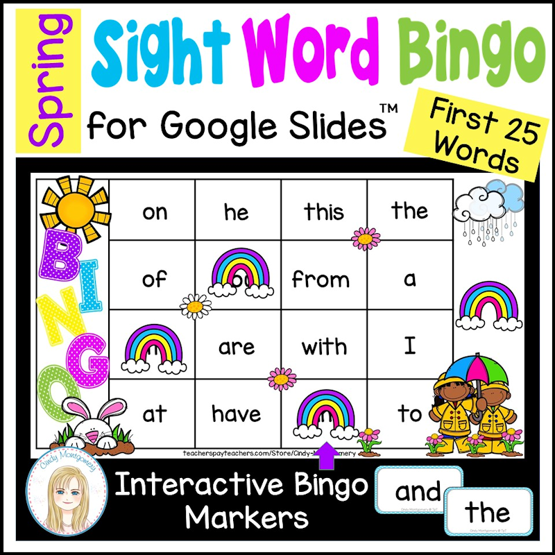 Spring Activities for Kindergarten and First Grade using Google Slides ...