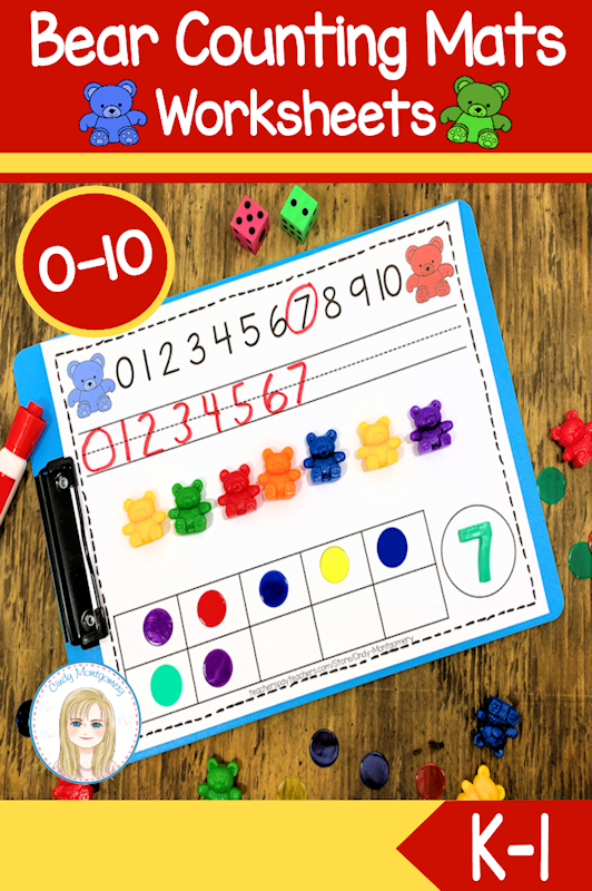 Counting Bear Mats and Counters | Every Day Is The Weekend
