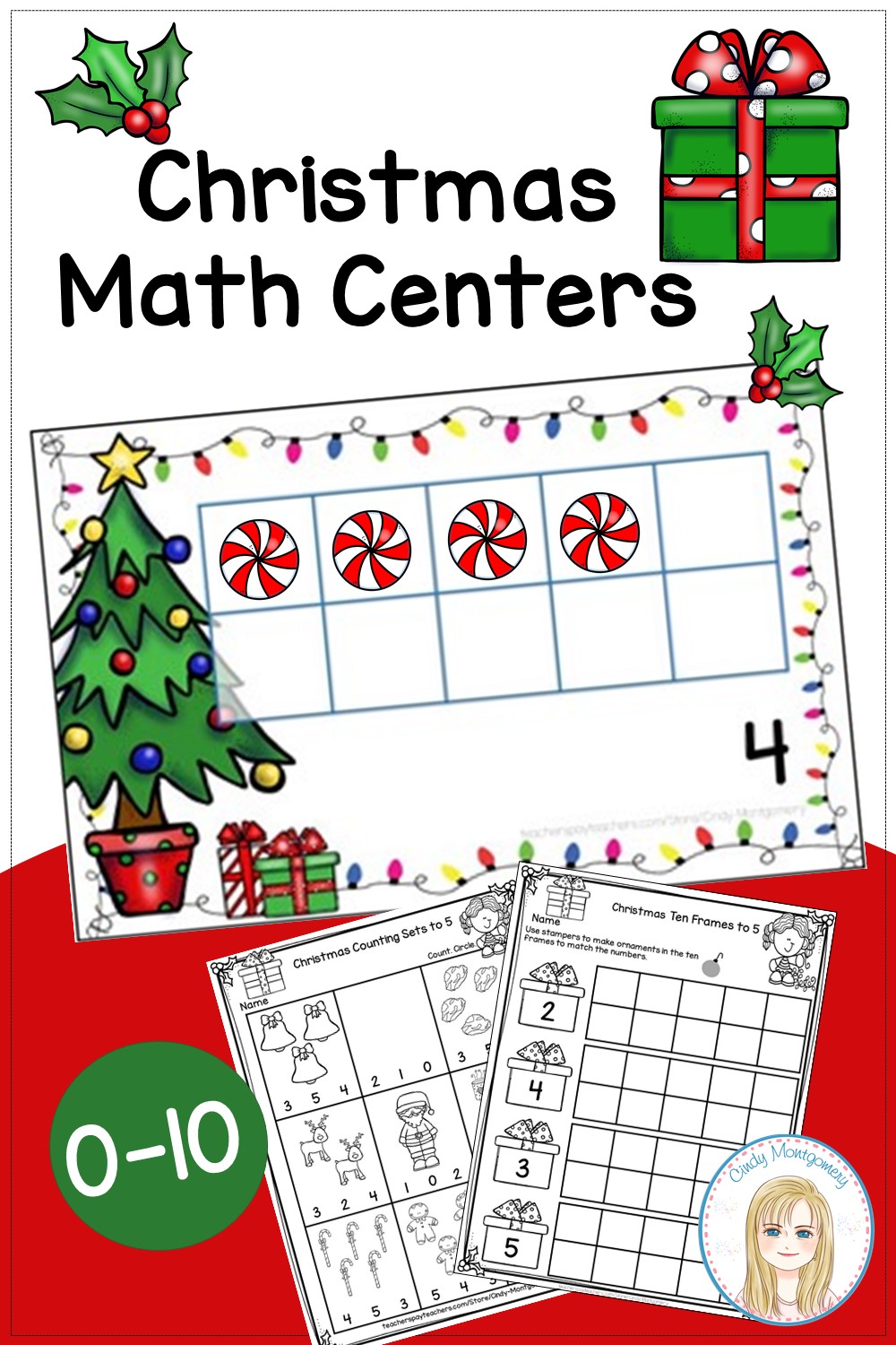 Christmas Math Centers and Worksheets | Every Day Is The Weekend