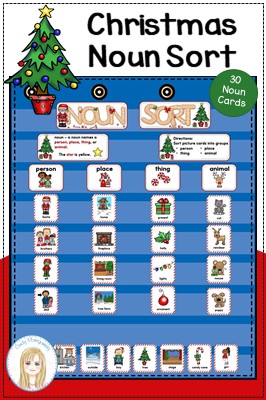 Christmas Noun Sort | Every Day Is The Weekend