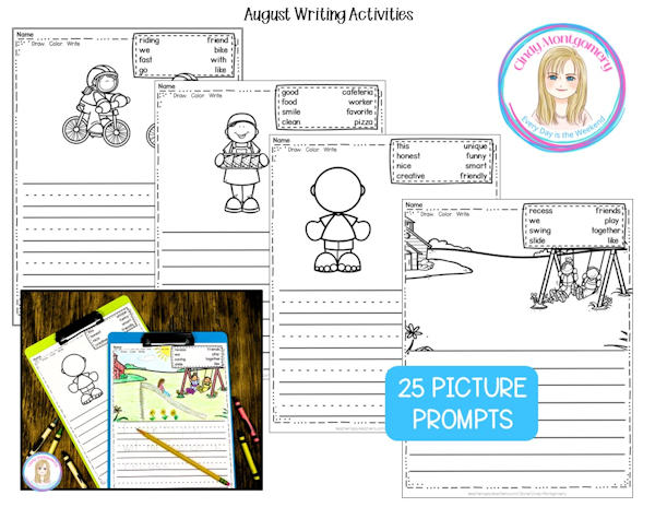 Monthly Writing Activities for First Grade and Kindergarten | Every Day ...