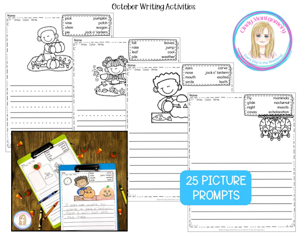 Monthly Writing Activities for First Grade and Kindergarten | Every Day ...
